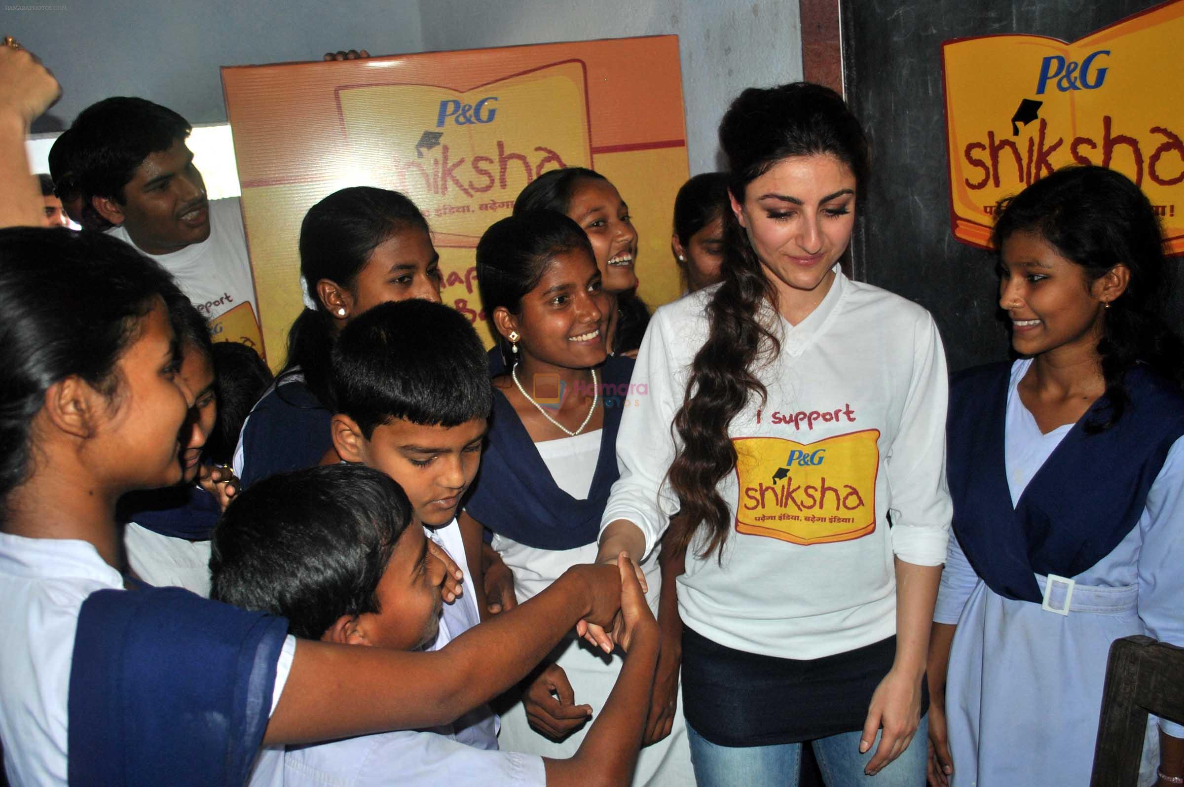Soha Ali Khan in a charity for a School at Deganga West Bengal on 14th March 2014 / Soha Ali ...